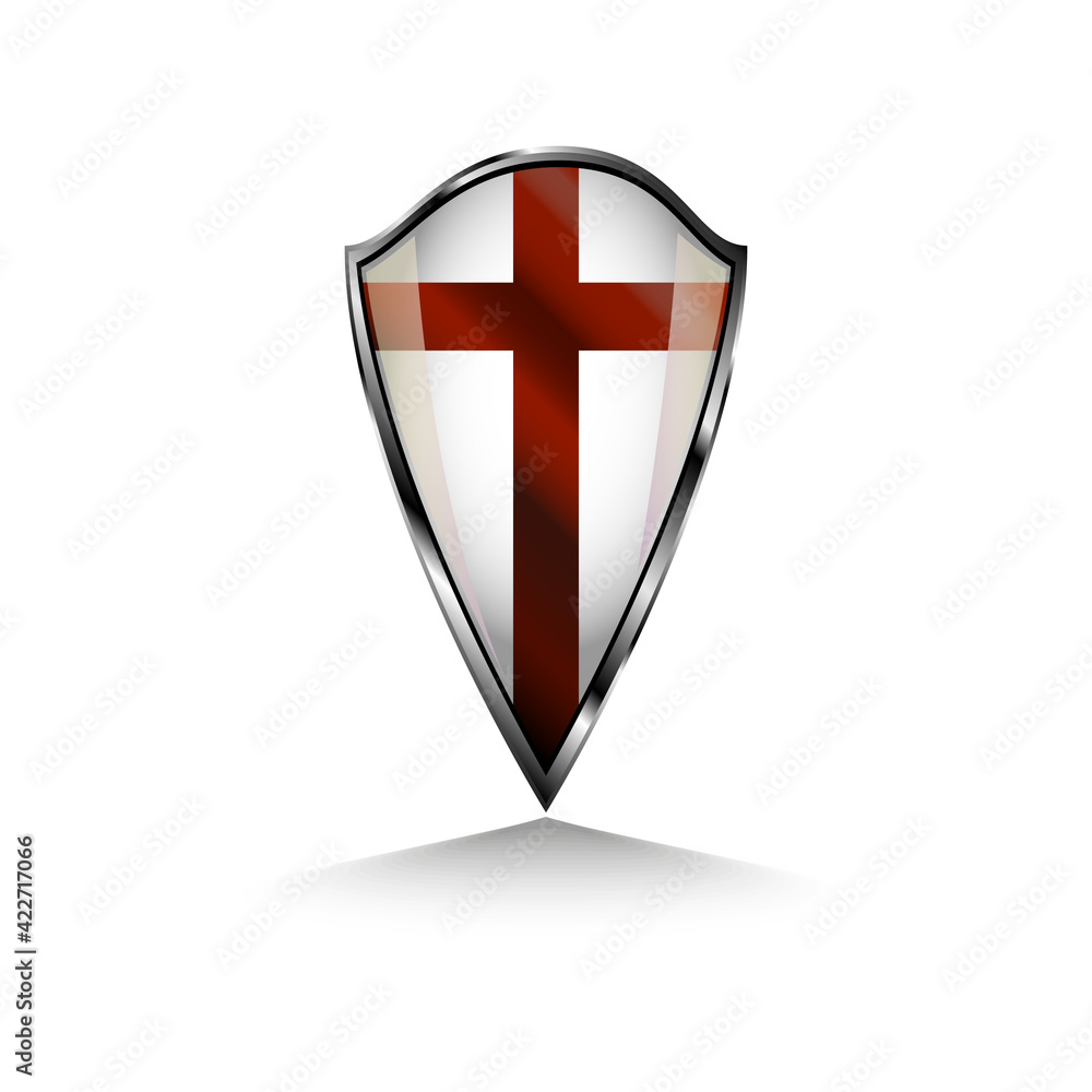 Colored Shield Or A Peiece Of Armor With A Cross Idea For Video Games colored-shield-or-a-peiece-of-armor-with-a-cross-idea-for-video-games