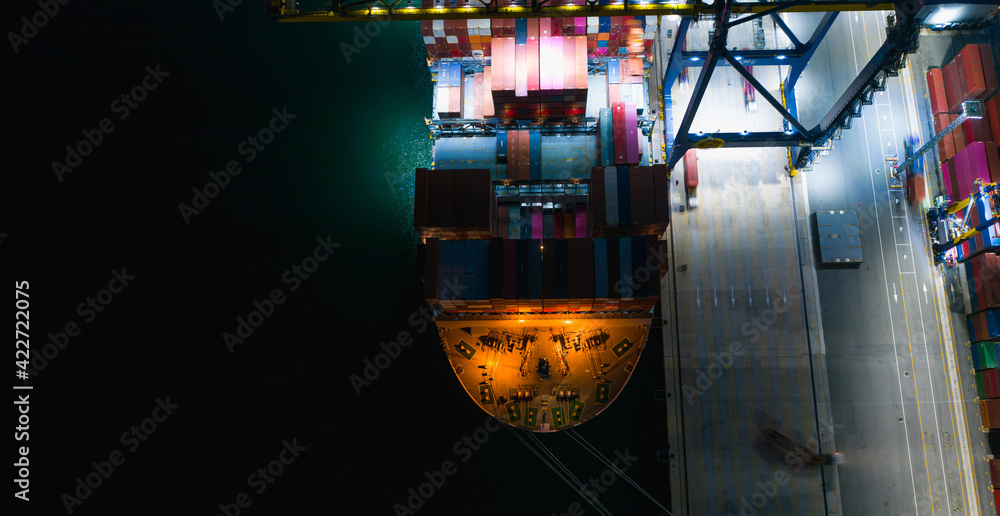 Loading and unloading of containers crane truck and special truck ...