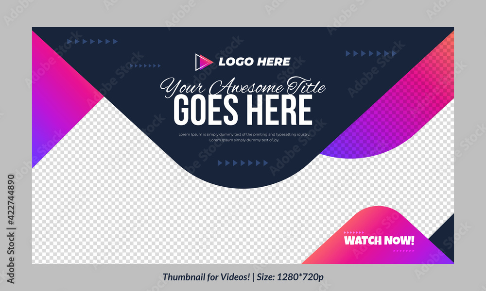 Editable Thumbnail design vector usable in all videos Editable Premium Vector shape ...