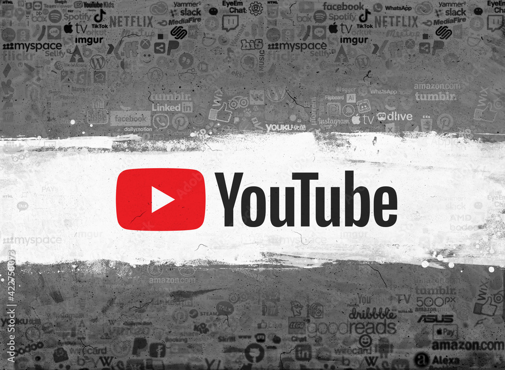 Youtube, Social Media Background Designs Stock Photo | Adobe Stock