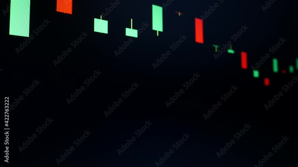 Perspective of colorful changing path lines on a black background ...