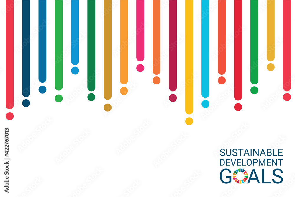 Sustainable Development Goals. Vector Illustration EPS. White ...