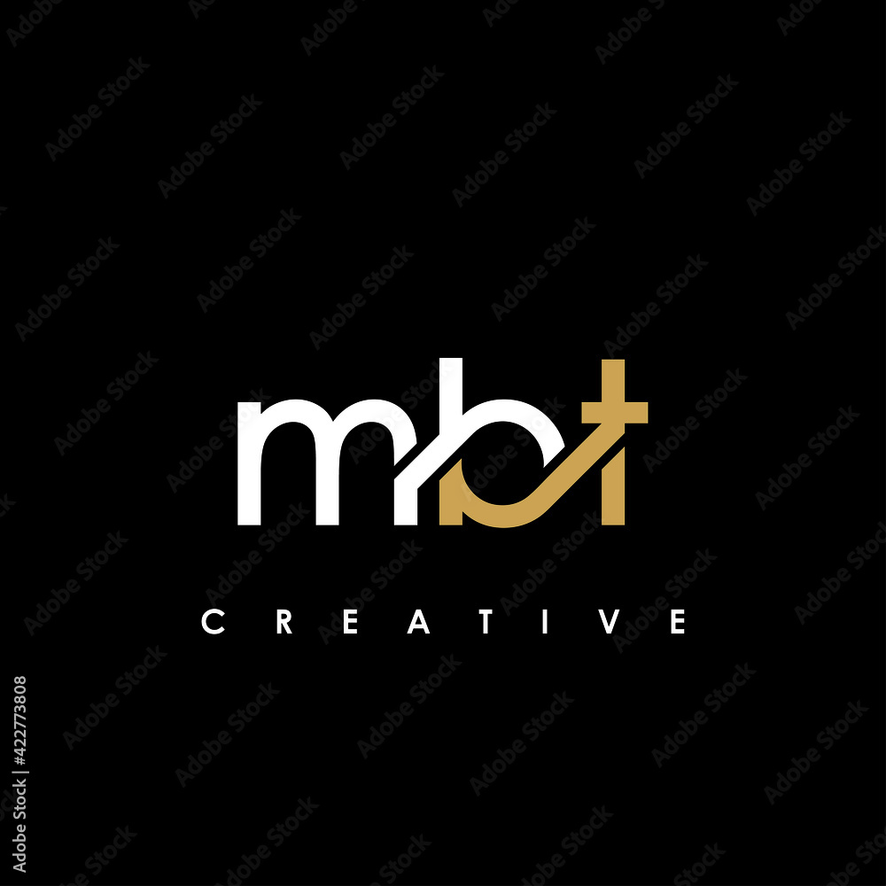 MBT Letter Initial Logo Design Template Vector Illustration Stock ...