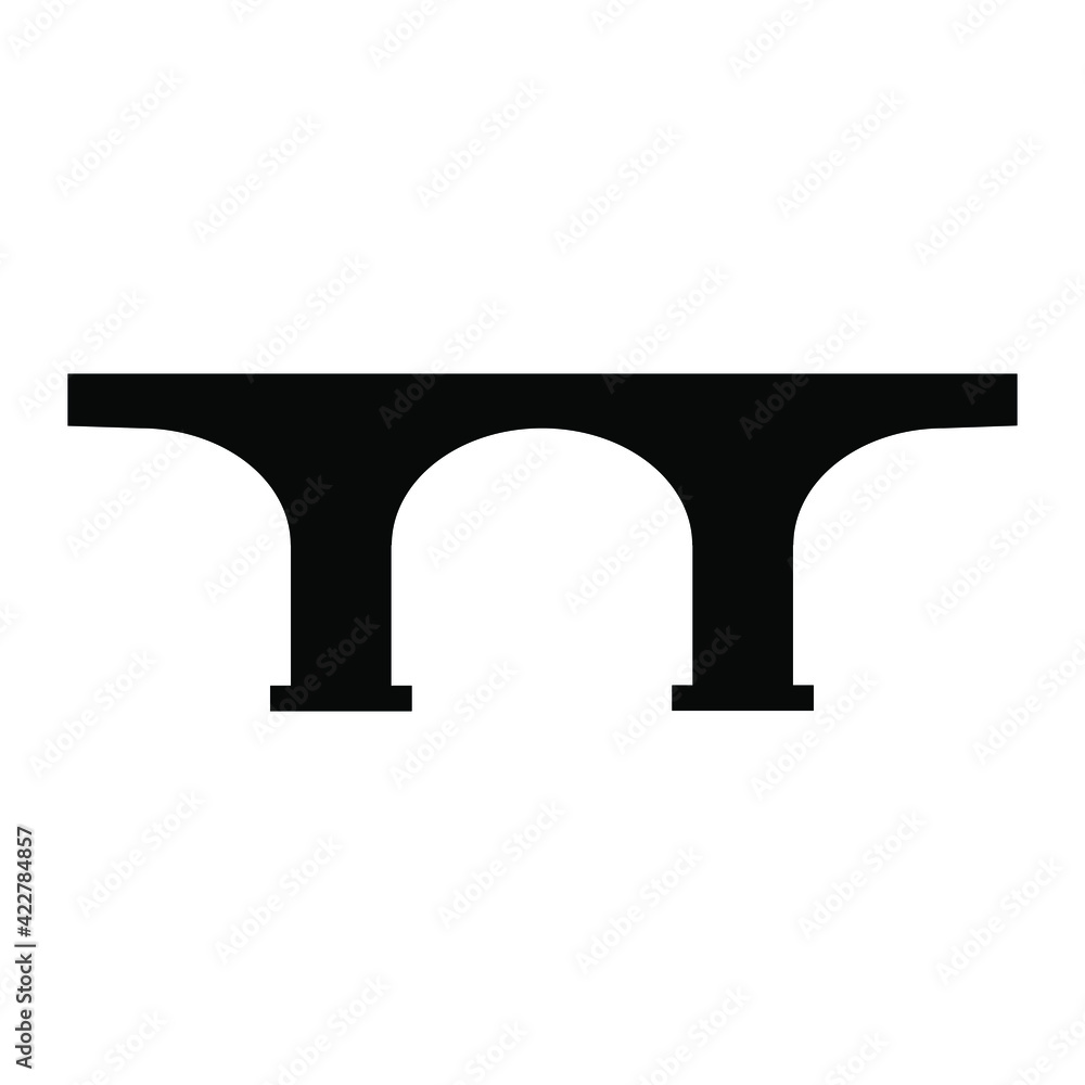 Bridge icon vector set. architecture illustration sign collection ...