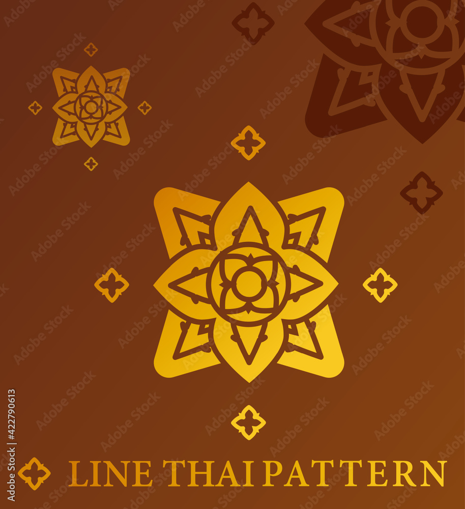 Thai pattern, Thai pattern, Thai pattern for various events EPS10 Stock ...
