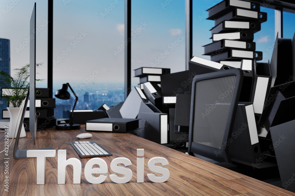 ภาพประกอบสต็อก large pile of document folders and stack of ring binders ...