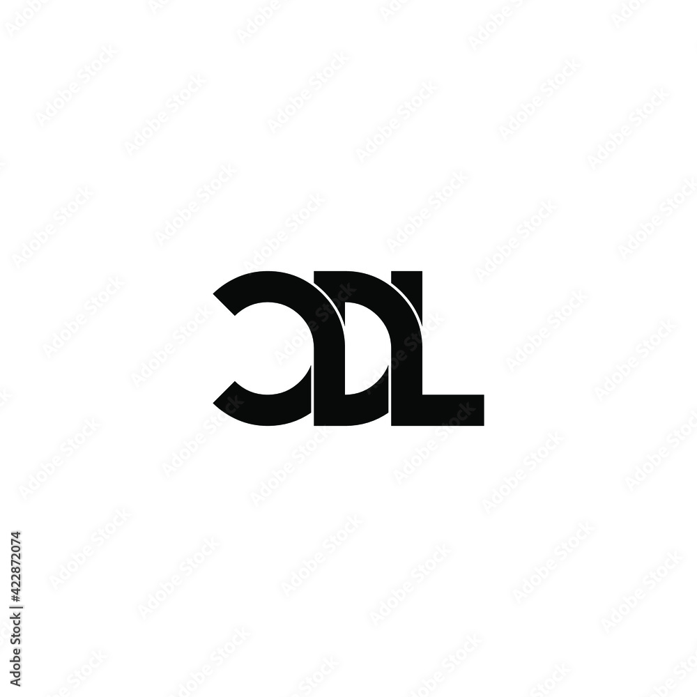 cdl letter original monogram logo design Stock Vector | Adobe Stock