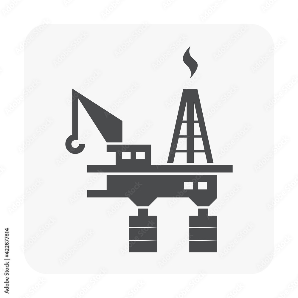 Natural Gas Well Icon