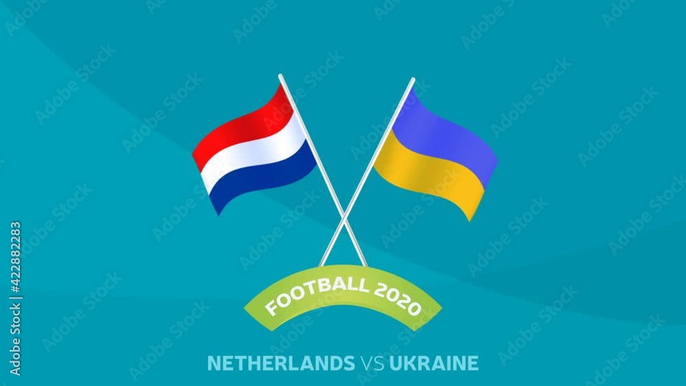 netherlands vs ukraine match football video animation. Football 2020 ...