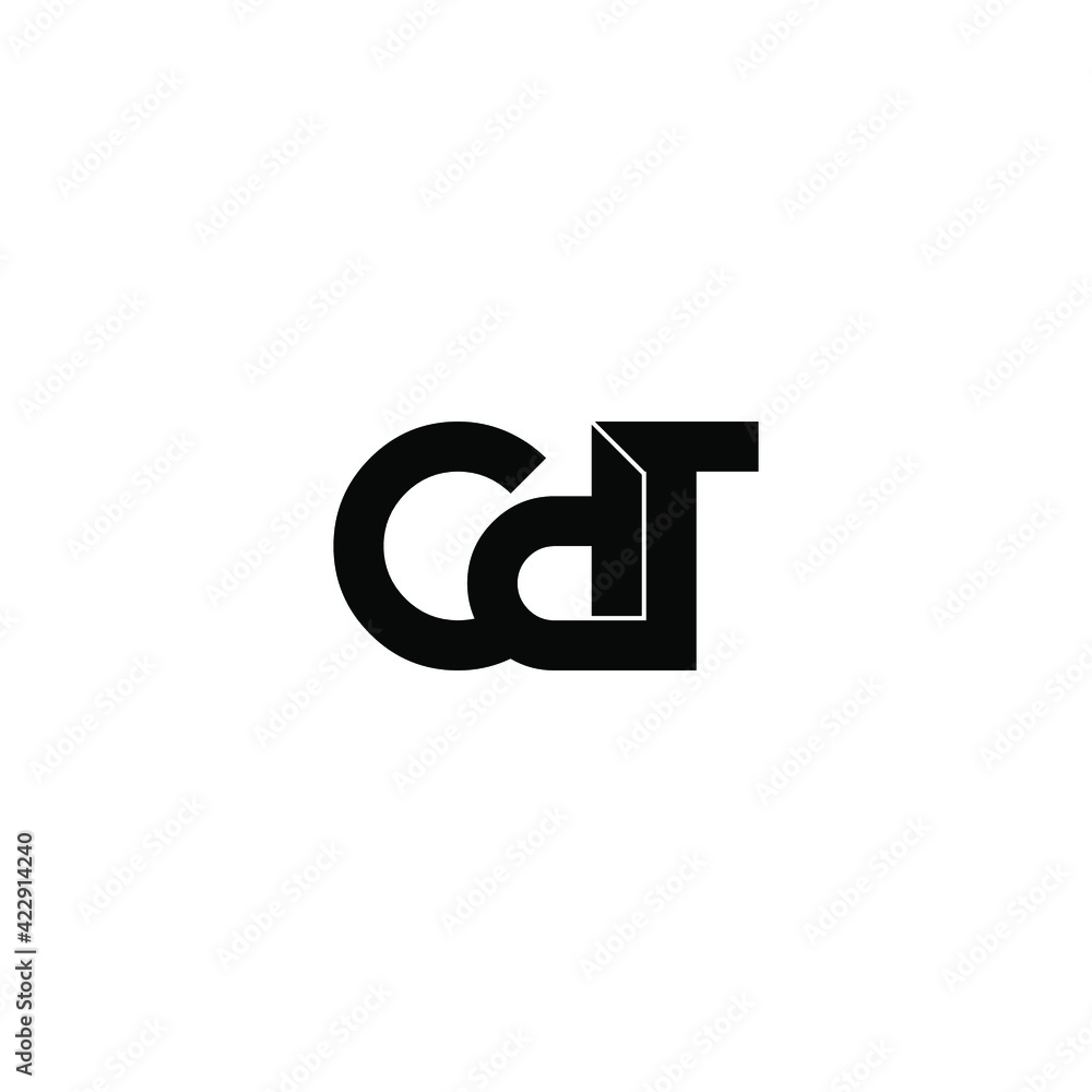 cdt letter original monogram logo design Stock Vector | Adobe Stock