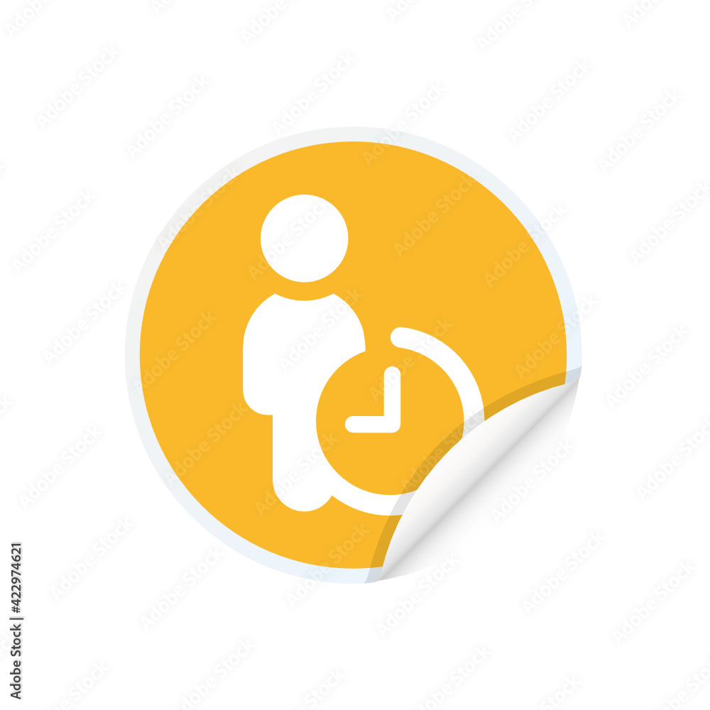 Time Management - Sticker Stock Vector | Adobe Stock