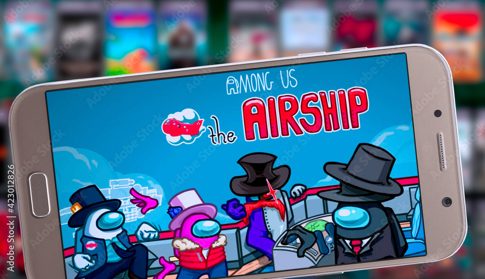 New Among Us The Airship App running on smartphone screen. The Airship ...