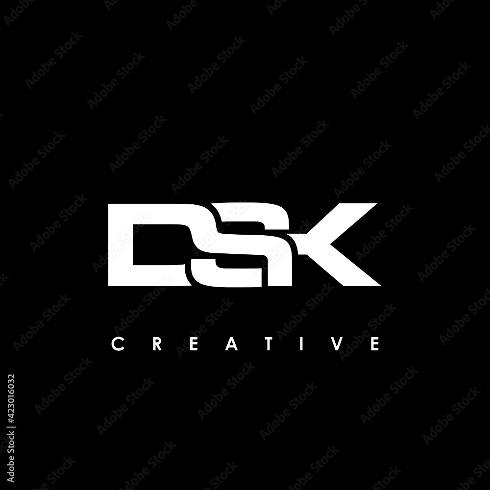 DSK Letter Initial Logo Design Template Vector Illustration Stock ...