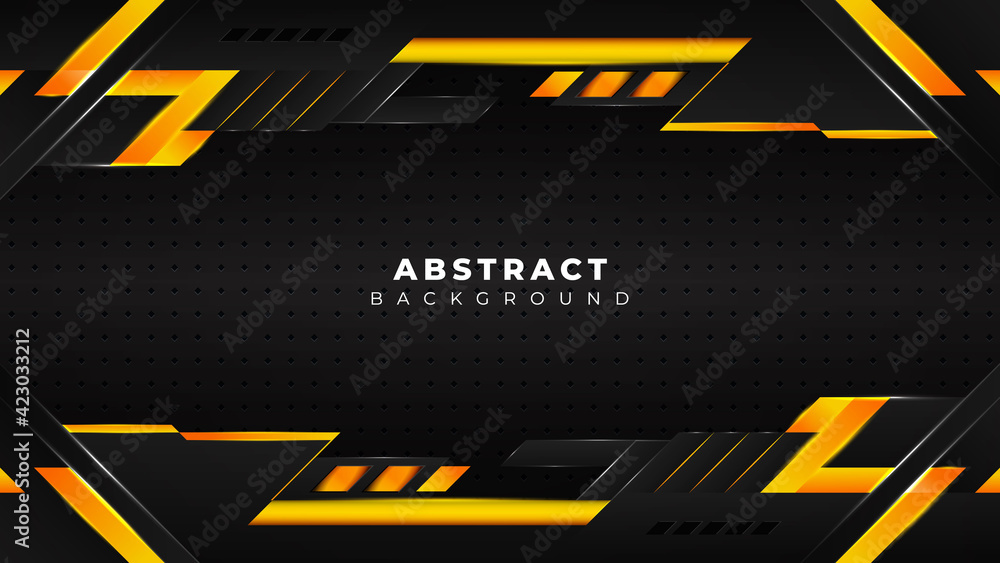 Modern abstract geometric shapes background design template, gaming ...