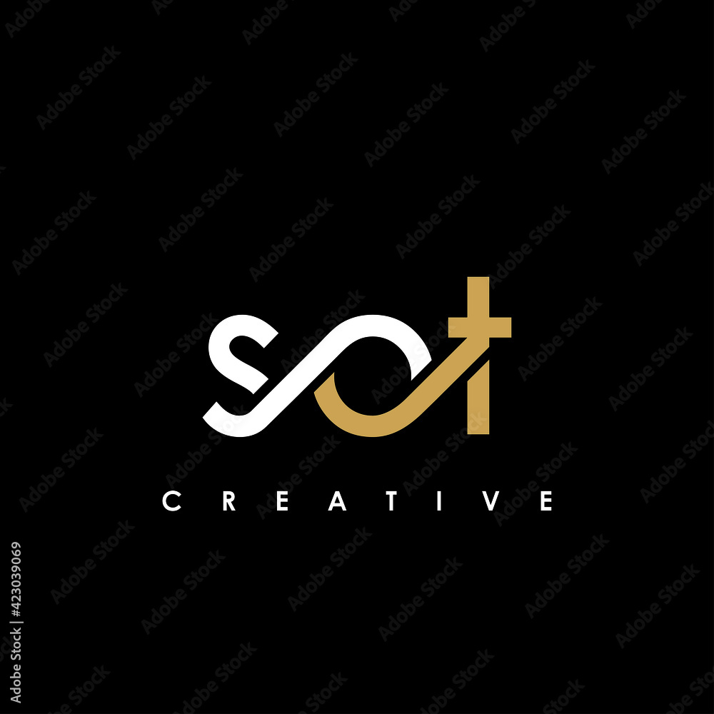 SOT Letter Initial Logo Design Template Vector Illustration Stock ...