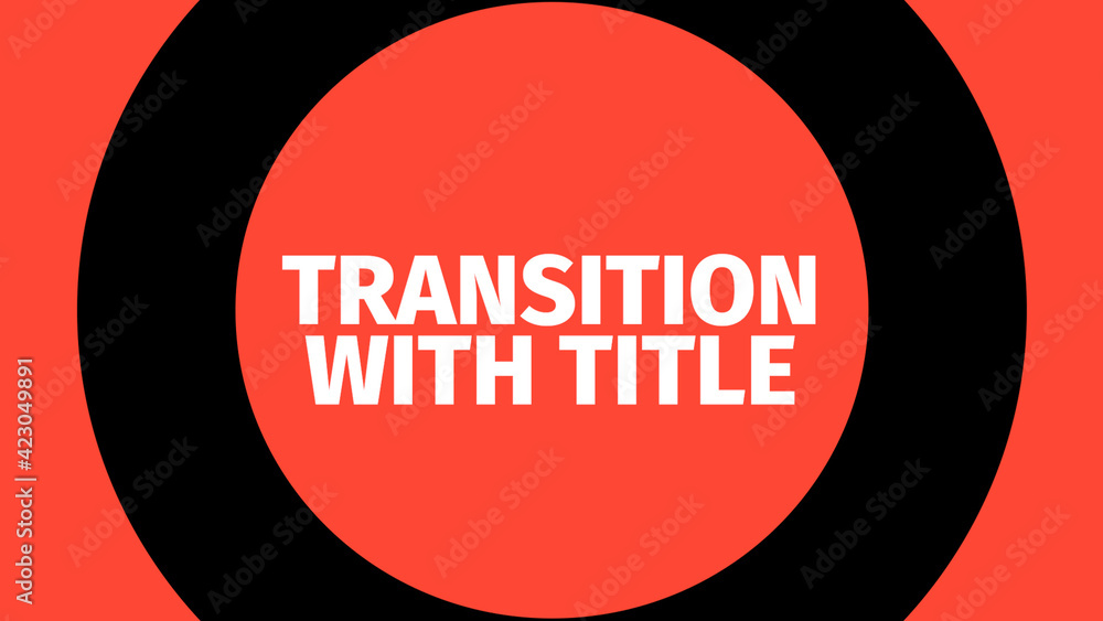 Circular Reveal Title Stock Template | Adobe Stock