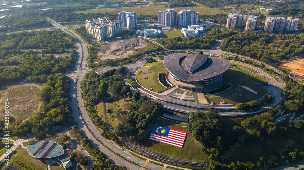 Modern unique building in Putrajaya called PICC (Putrajaya ...