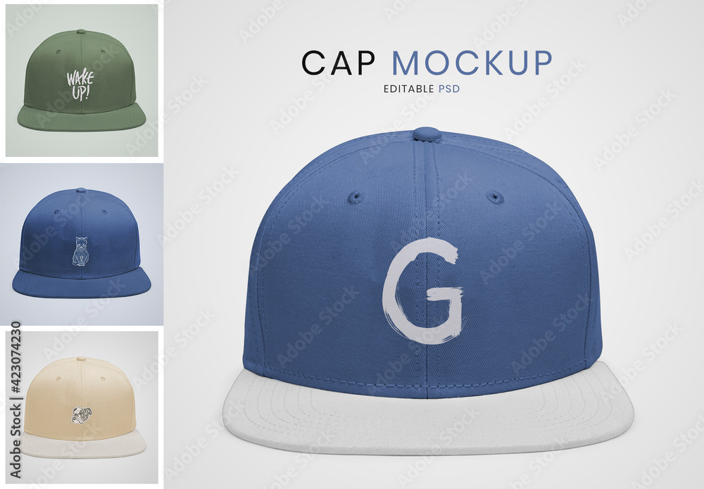Cute Cap Mockup Design Stock Template | Adobe Stock