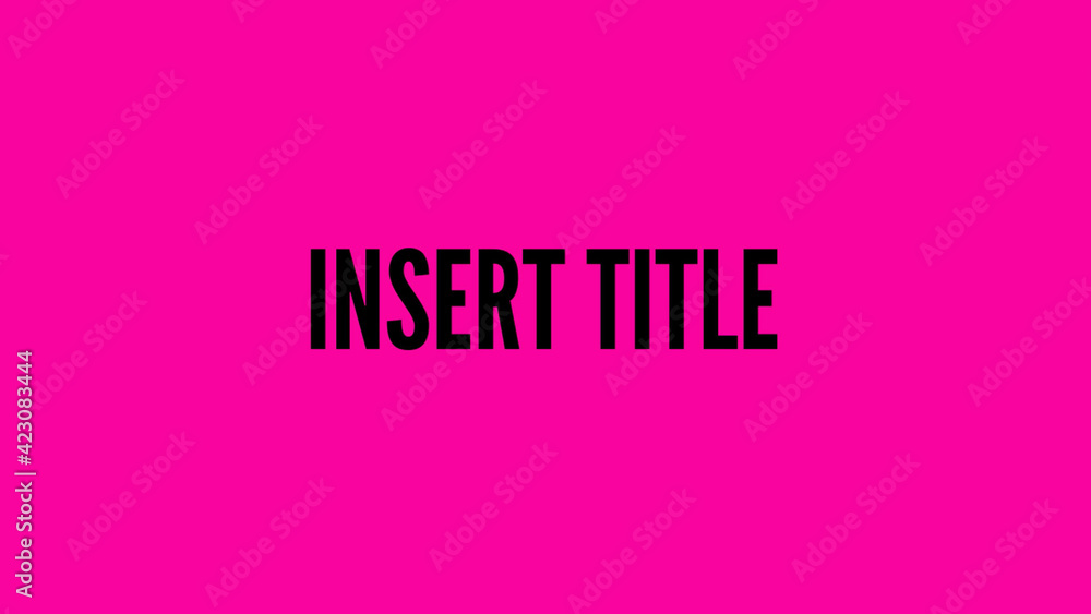 Zoom Title Stock Template | Adobe Stock