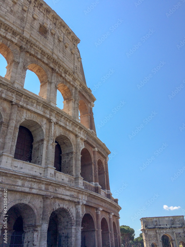 Symbol of Rome and Italy. Coliseum Colosseum Ancient Roman famous ...