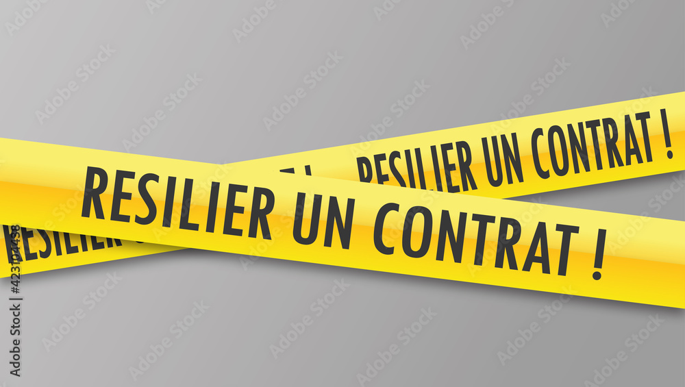 Logo résilier un contrat. Stock Vector | Adobe Stock
