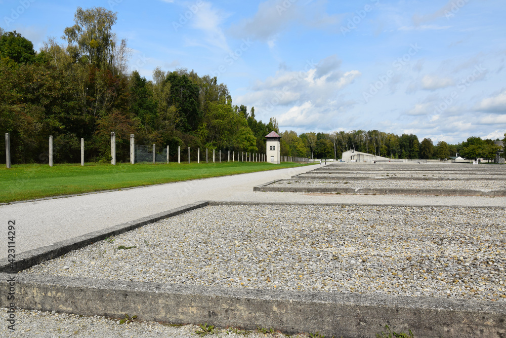 Barracks of KZ Dachau - Nazi Concentration Camp in Dachau Stock Photo ...