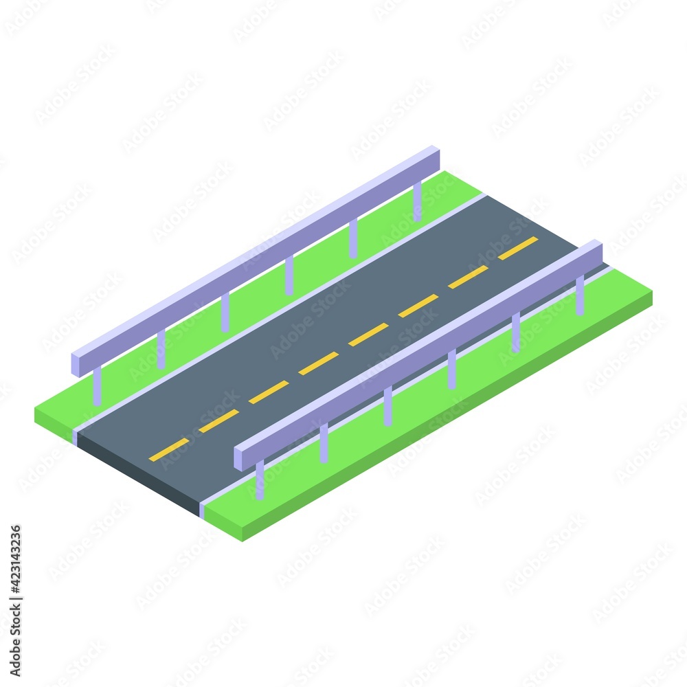 Highway road icon. Isometric of highway road vector icon for web design ...