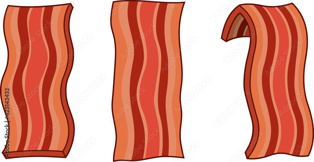 Bacon Strips Cartoon