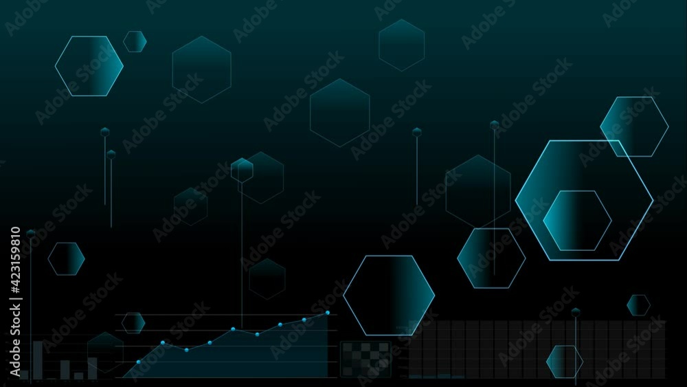 Polygon futuristic digital Infograph and radar point analysis change ...