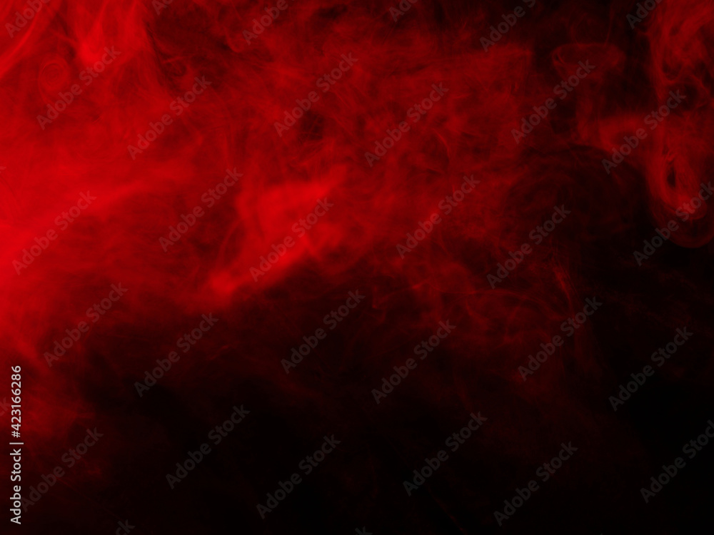 Red smoke texture on black background Stock Photo | Adobe Stock