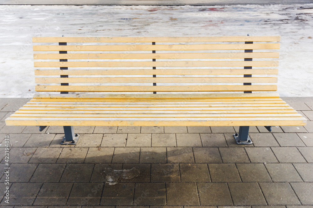 Waiting room bus station. Outdoor bus platform. Departure terminal ...