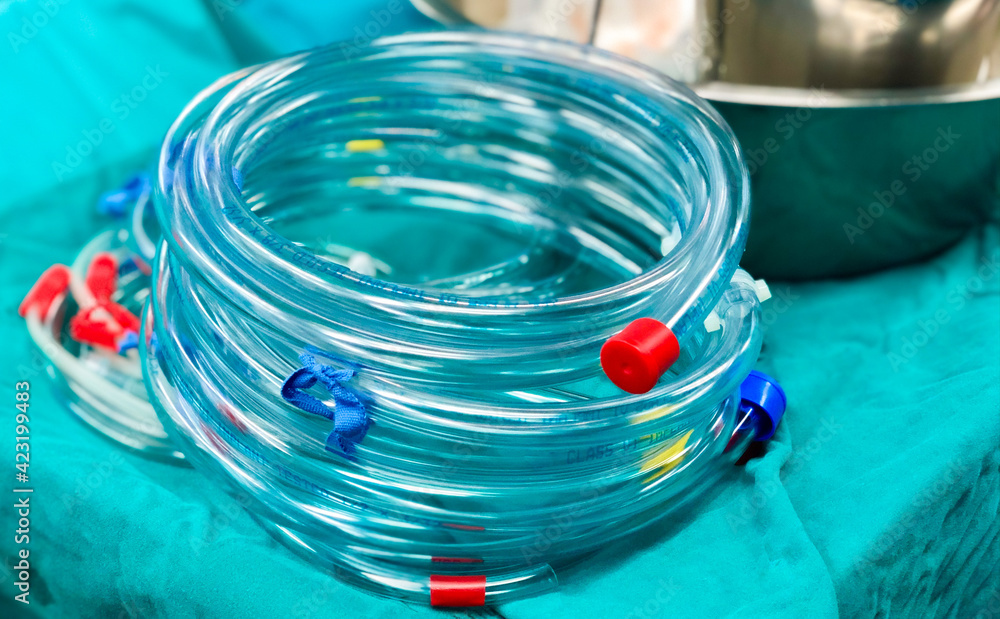 Tubing circuit of heart lung machine for cardiopulmonary bypass. Open ...