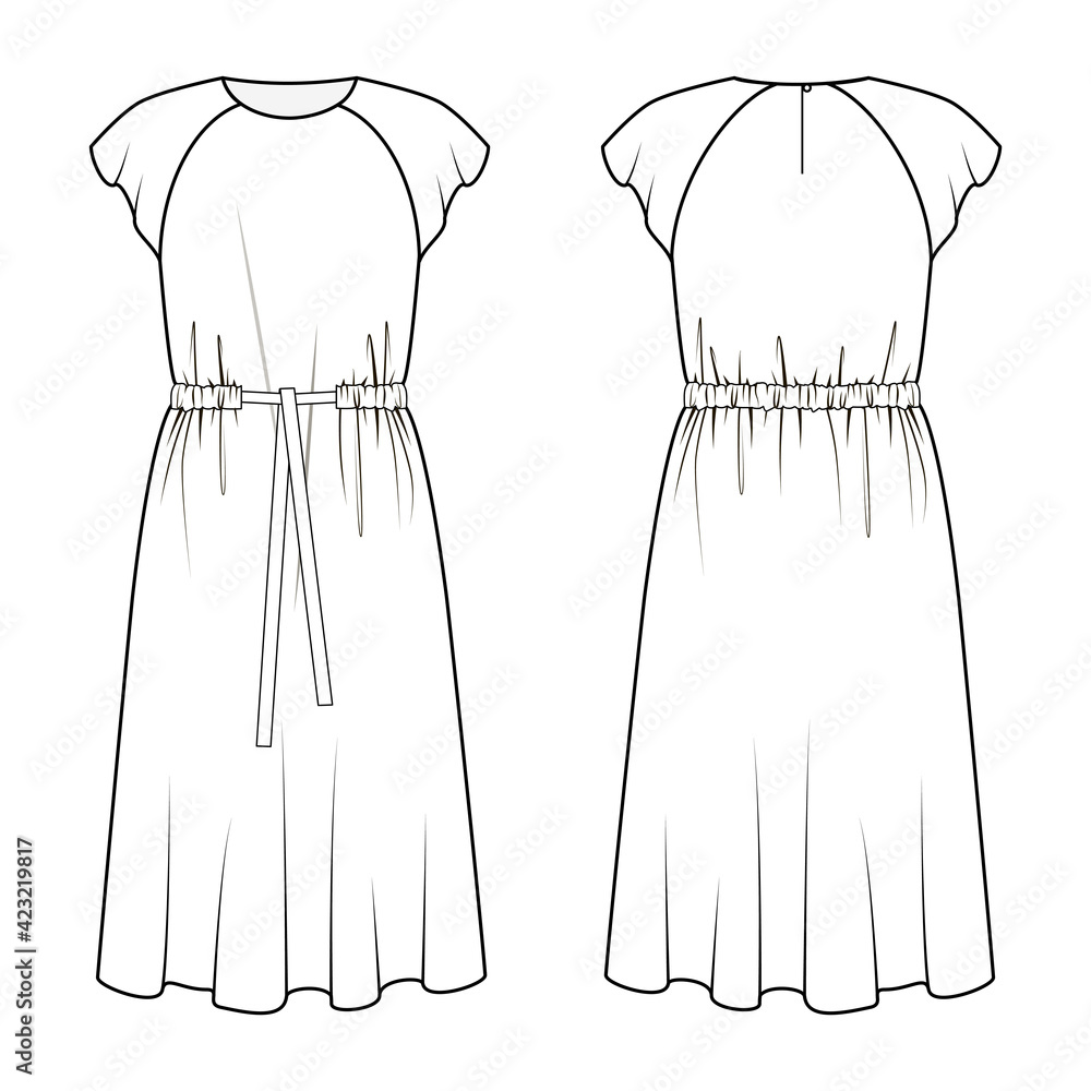 How To Draw A Summer Dress