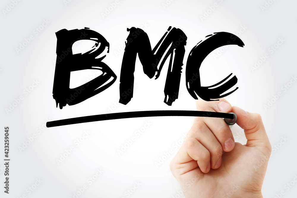 BMC - Business Model Canvas acronym with marker, business concept ...