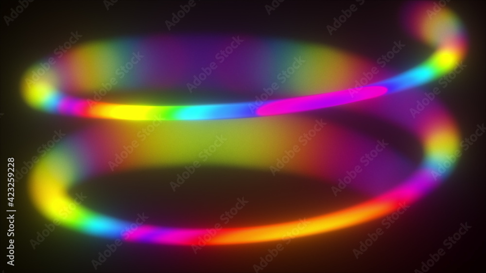 Geometric lines 3D render with high deforming range. Undulating ...