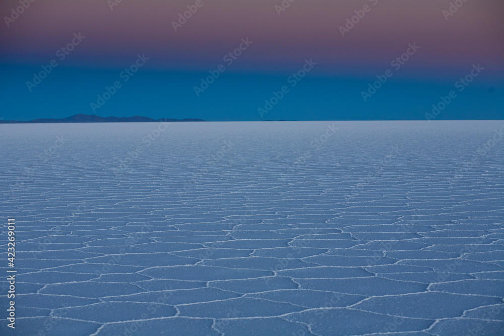 Fotografia do Stock: Details of the salt deposits in the Salar de Uyuni ...