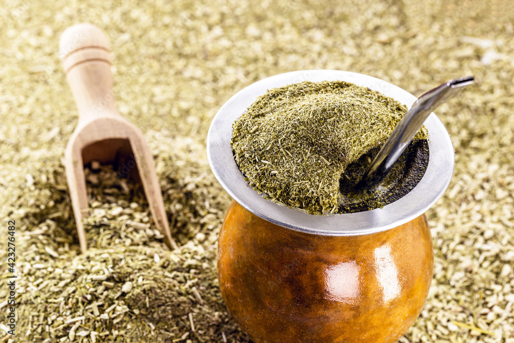 Chimarrão, a traditional Brazilian yerba mate tea. Stock Photo | Adobe ...