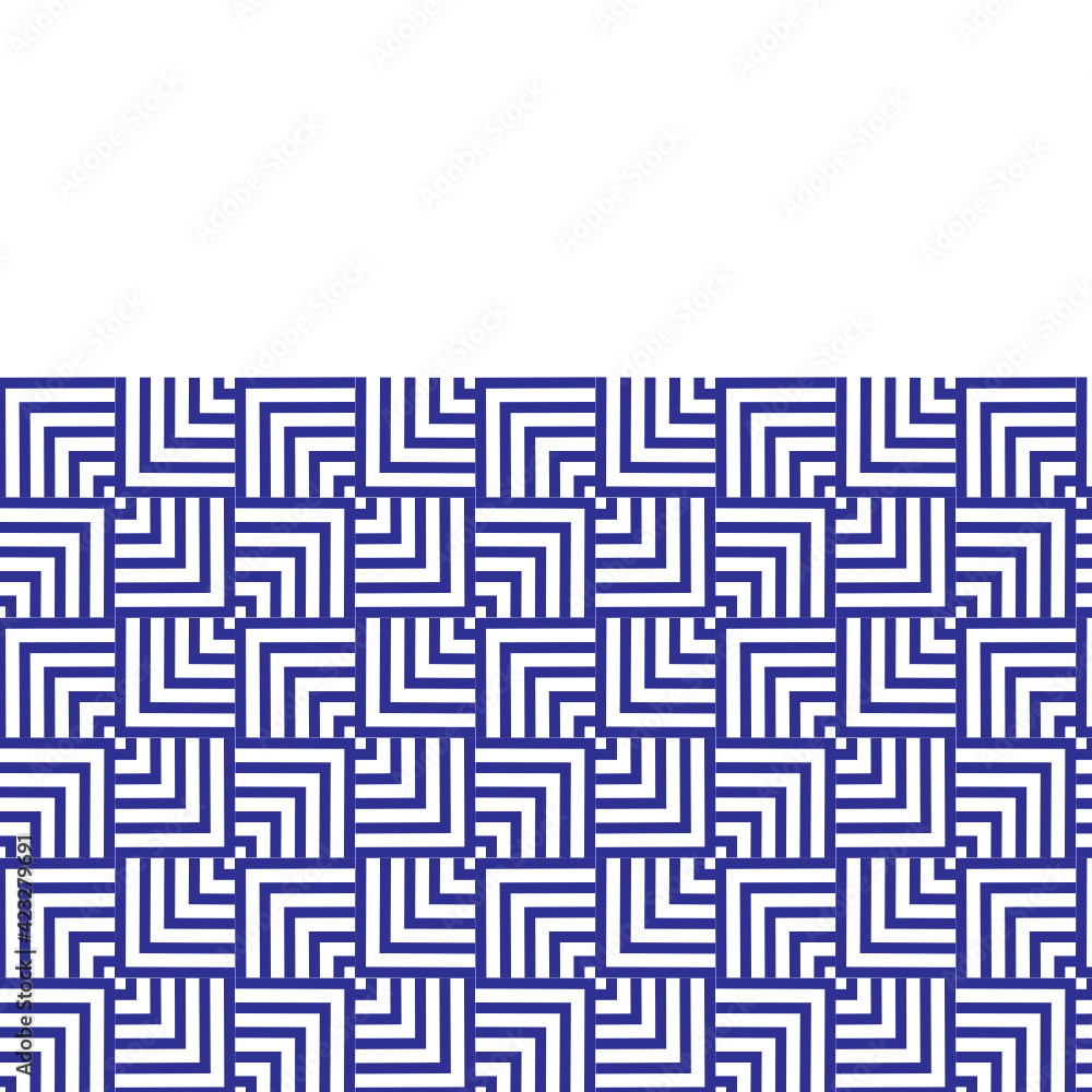 over lapping pattern with transform effect in blue colour looks like a ...