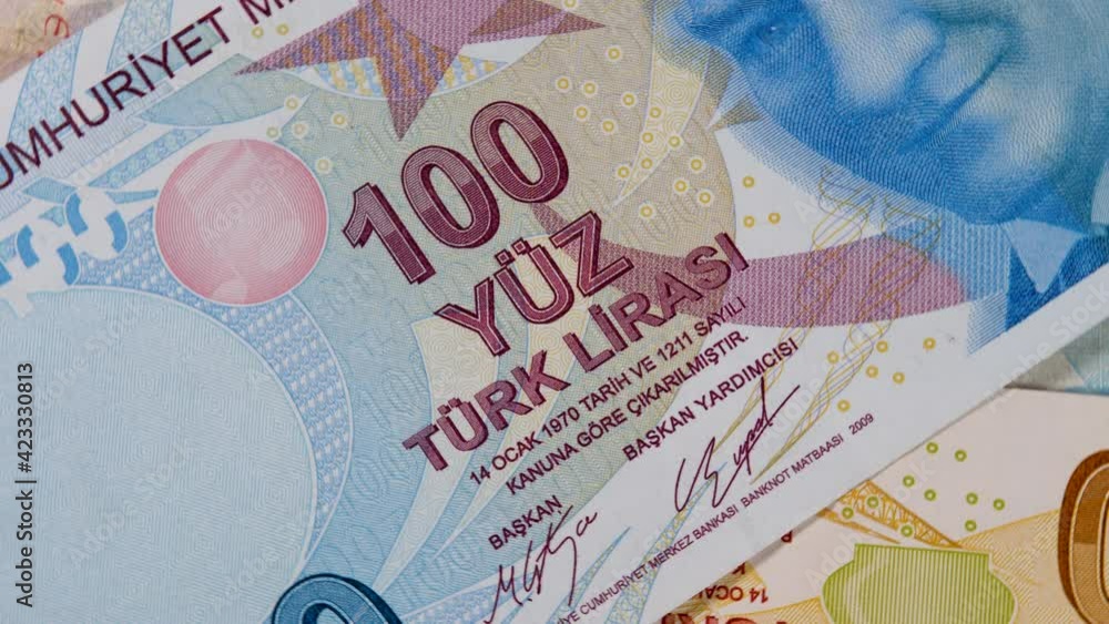 100 turkish lira TRY banknote with face founding father and first ...