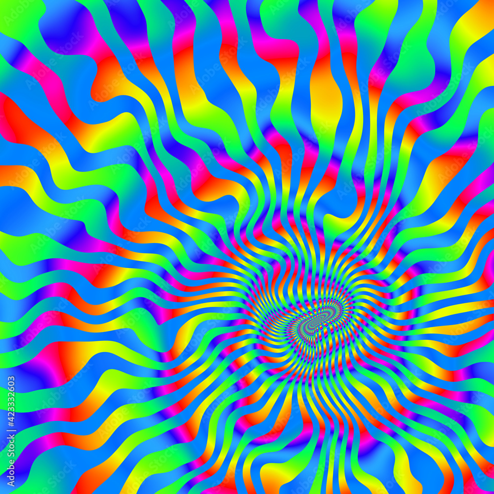 full spectrum color gradient spirals ilustración de Stock | Adobe Stock