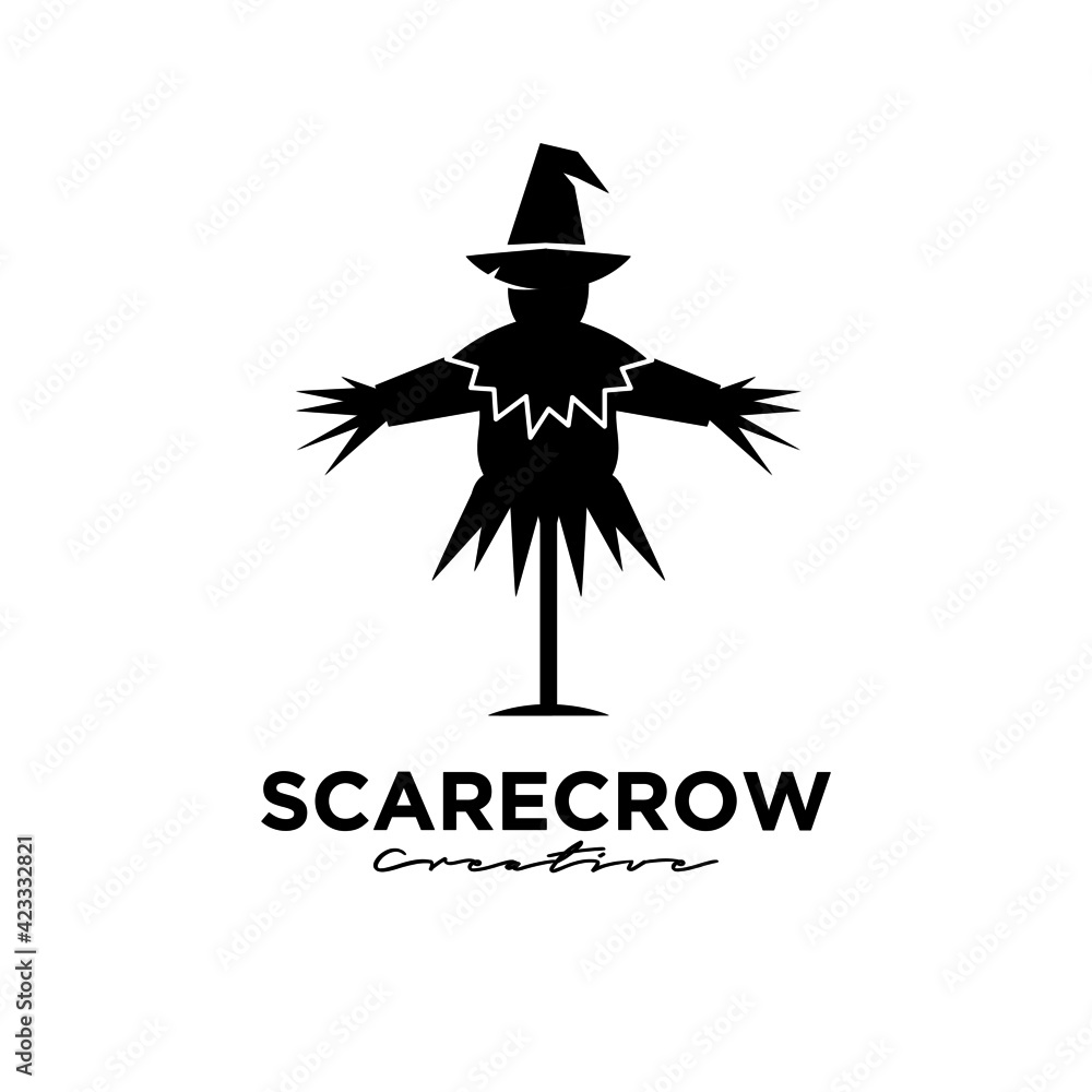scarecrow logo icon design Stock Vector | Adobe Stock