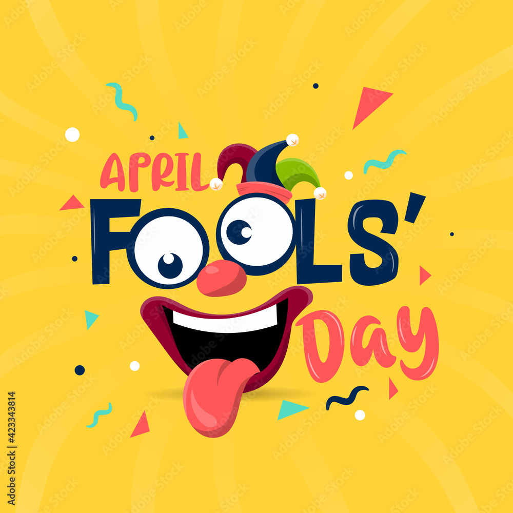 Illustration vector graphic of april fools day Stock Vector | Adobe Stock