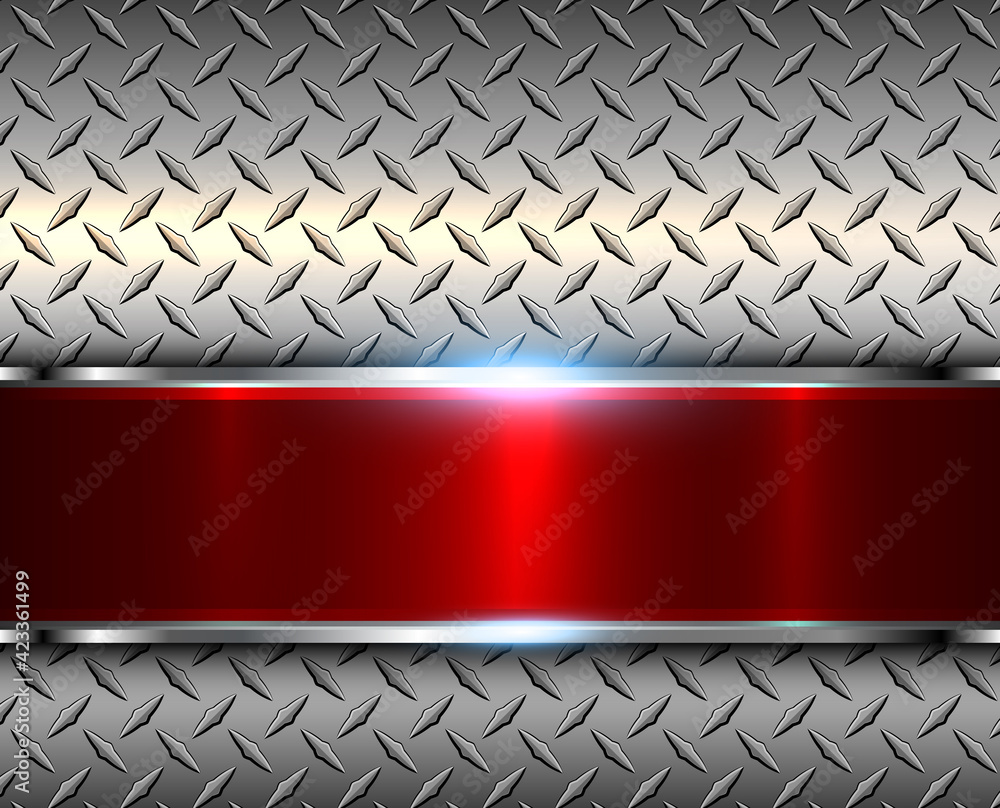 Technology metal background, 3D elegant shiny metallic design with ...