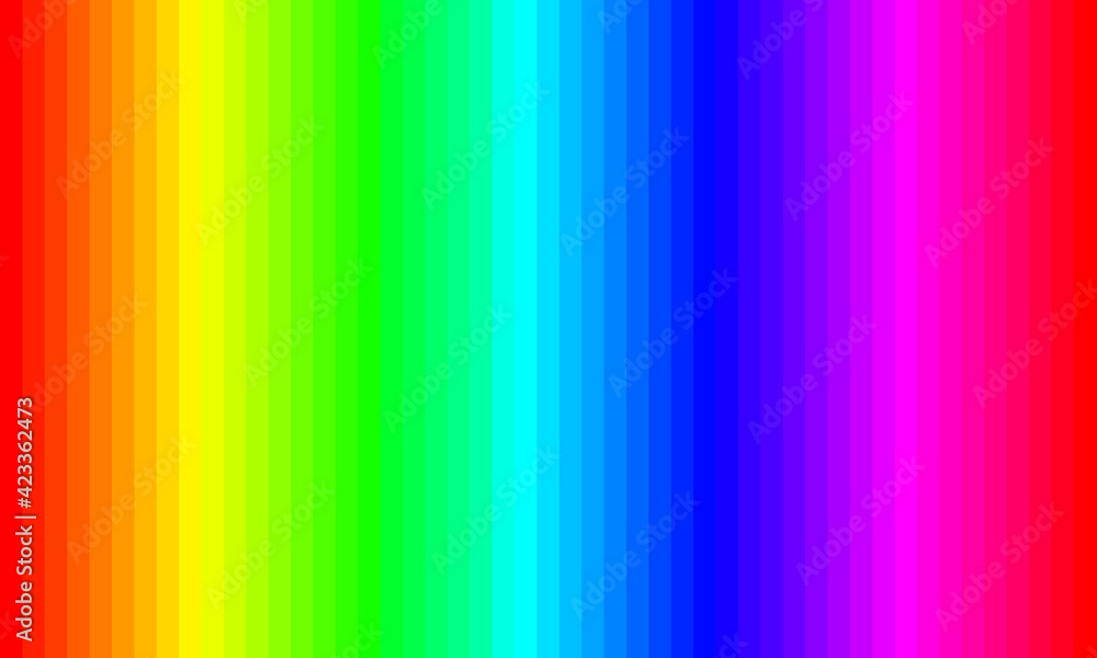 Color palette guide. RGB color model with intersecting red, green and ...