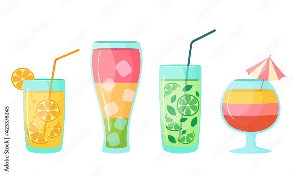 Colorful Alcoholic Drinks