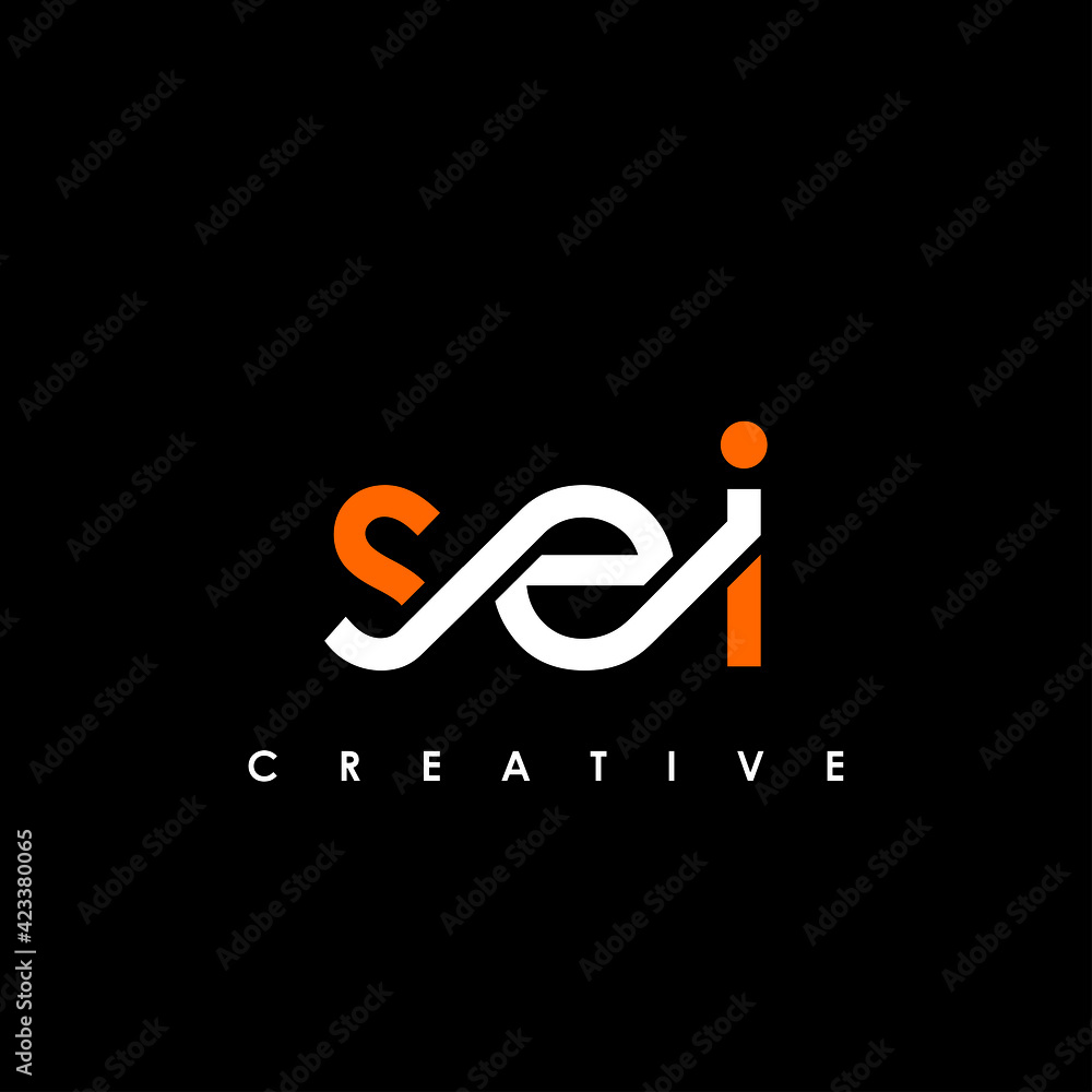 SEI Letter Initial Logo Design Template Vector Illustration Stock ...