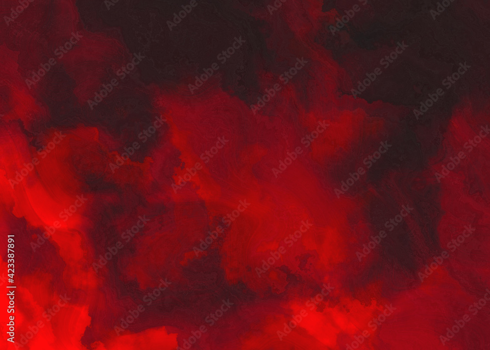 Grunge horror bright red flame on dark background, hell fire distressed ...