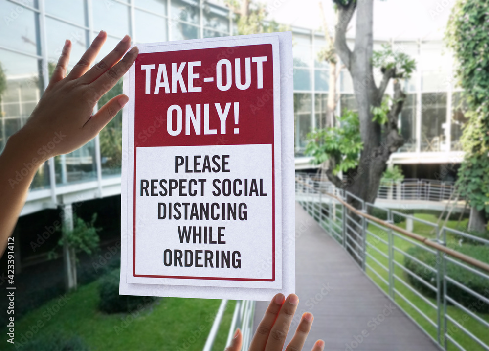 TAKE OUT ONLY! Please respect social distancing while ordering sign in ...