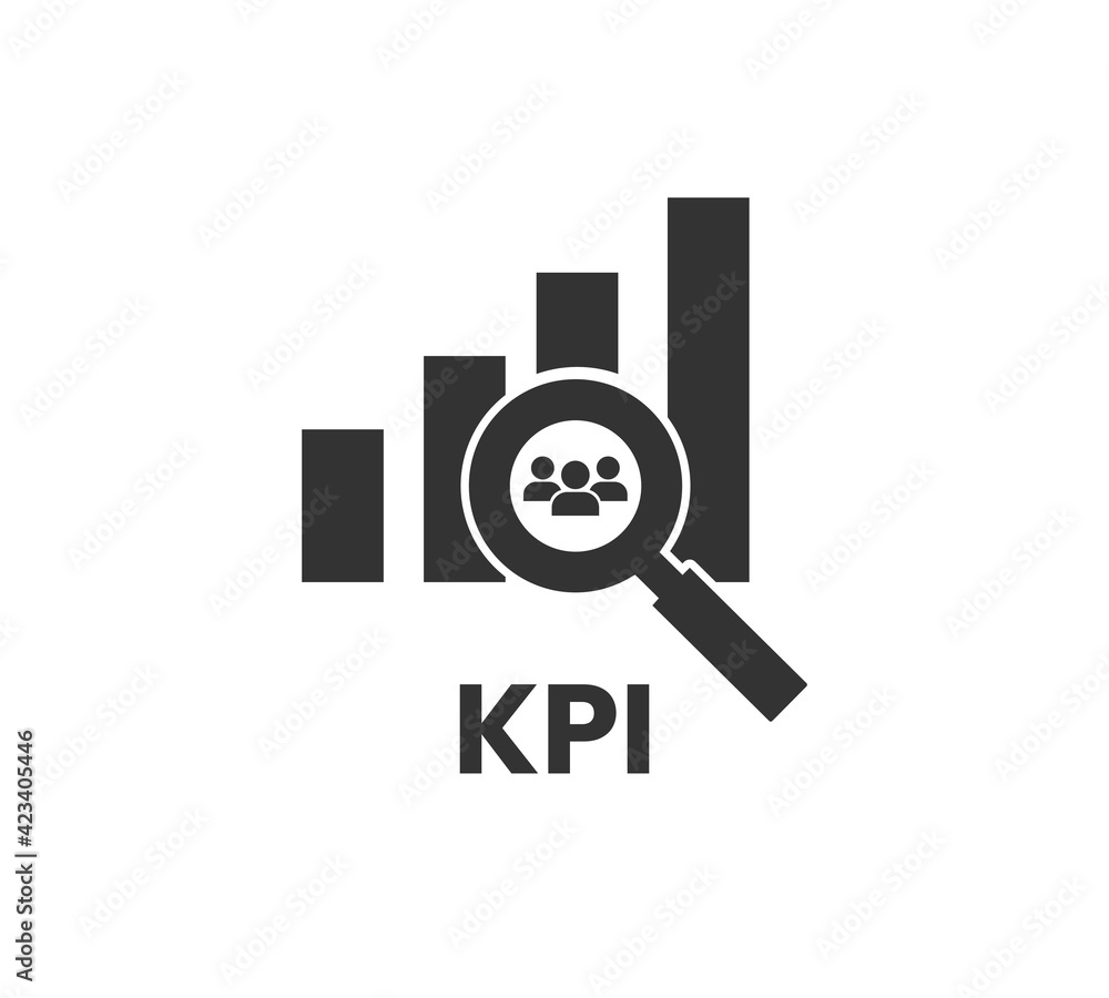 KPI icon. Simple element illustration. KPI concept symbol design. Can ...