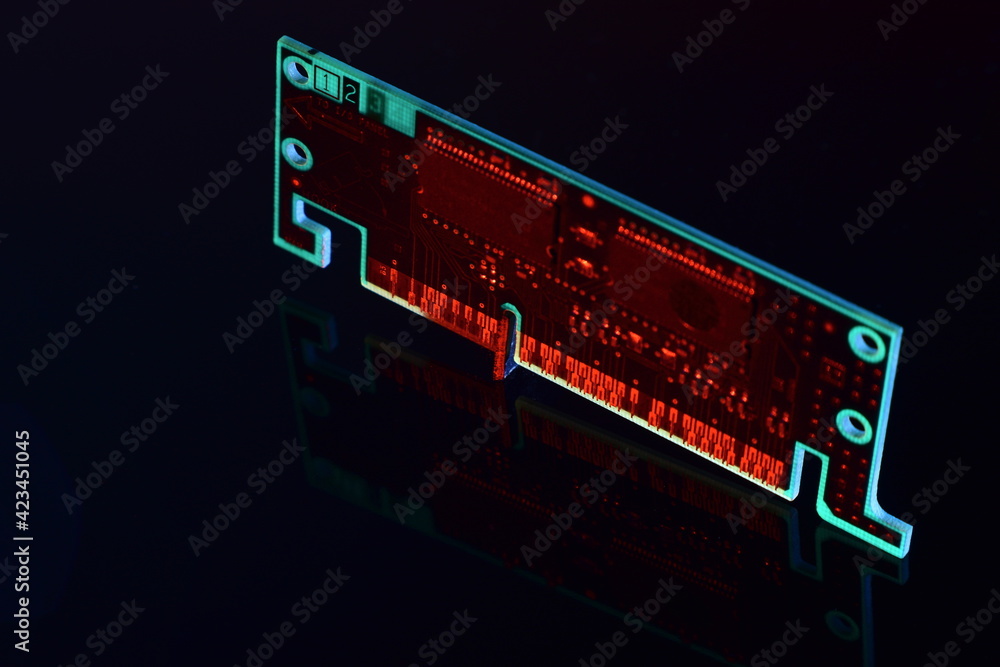 AGP Riser Karte in der Nahansicht Stock Photo | Adobe Stock